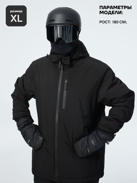 Куртка Мужской, Женский SKIFREE Капюшон, Карманы черный Нейлон, Флис ...