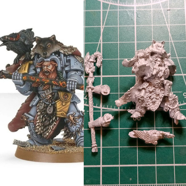 Njal Stormcaller 5th ed Space Wolves Warhammer миниатюра металл купить ...