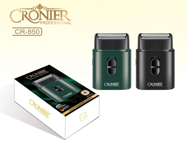 CRONIER Электробритва Cronier CR-850, зеленый купить на OZON по низкой цене (1903633921)