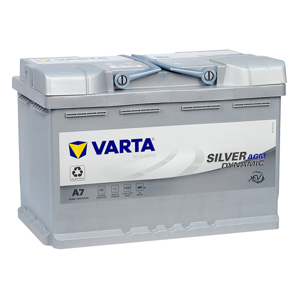 Аккумуляторная батарея VARTA AGM 70Ah 760A start-stop A7 570 901 076 купить на OZON по низкой ...