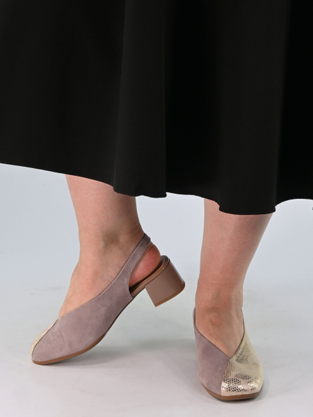 Босоножки Женский Ascalini Стандартный низкий (до 4 см) Натуральная кожа, размер 42 9 Лето ...