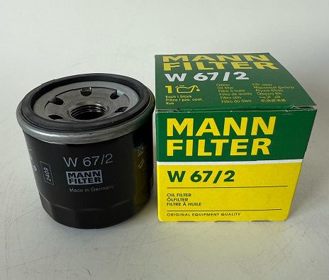Фильтр масляный MANN-FILTER W 67/2 купить на OZON по низкой цене (1928309833)