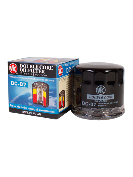 Характеристики Фильтр масляный VIC DC-07 (DC07) для Mitsubishi, Mazda, Nissan, Isuzu подробное ...
