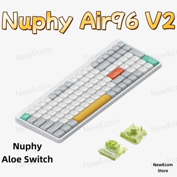 NuPhy Клавиатура беспроводная Air96 V2 Aloe Switch, (NuPhy Aloe Low ...