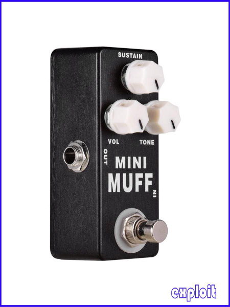 Mini Muff Fuzz Distortion Педаль эффектов совместим с электрогитары купить на OZON по низкой ...