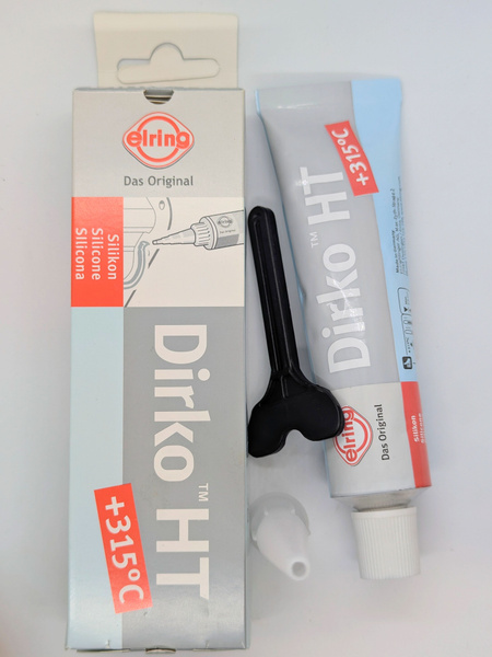Герметик 70мл - силиконовый прокладочный серый Dirko HT oximic grau ...