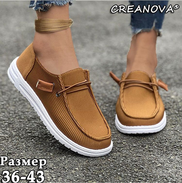 Лоферы Мужской, Женский CREANOVA шоколадный, размер 38 Стандартный низкий (до 4 см) Лето Шнурки ...