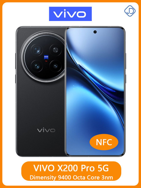 Смартфон vivo X200 Pro 5G NFC Dimensity 9400 6,78 дюйма, 120 Гц 256 ГБ 12 ГБ Серый OLED/AMOLED 2 ...
