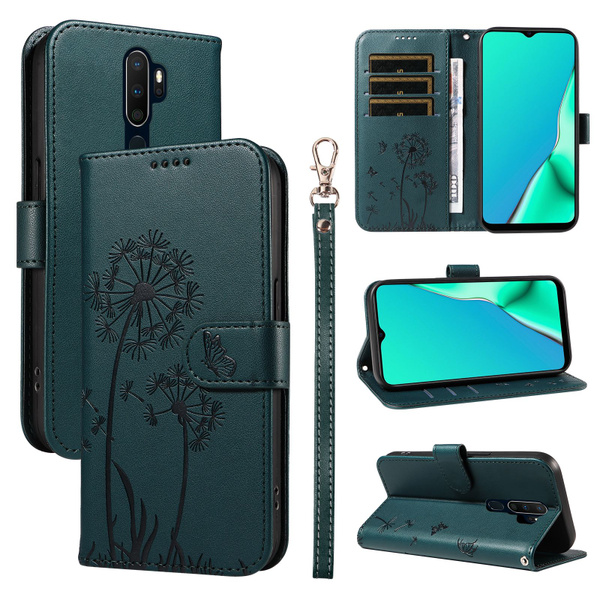 Кожаный с визитницей чехол для Oppo A9 2020 (CPH1937, CPH1939, CPH1941 ...