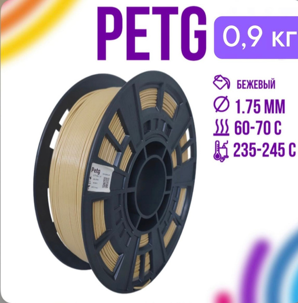 Petg 0,9 кг , Пластик для 3D-принтера,"Star Plast" 1,75 мм купить на OZON по низкой цене ...