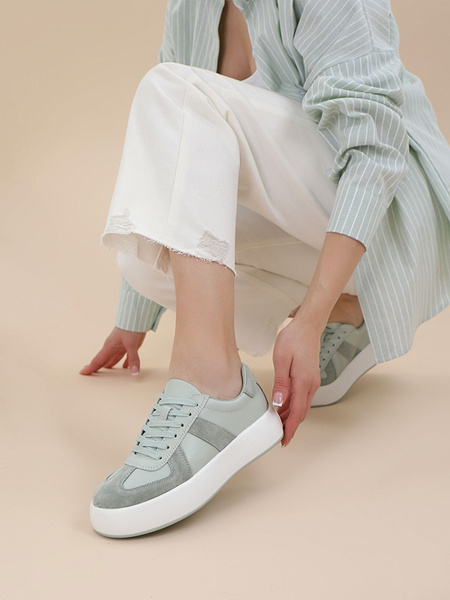 Кеды Женский Covani Натуральная кожа Танцы, Легкая атлетика, размер 39 6 На любой сезон Шнурки ...