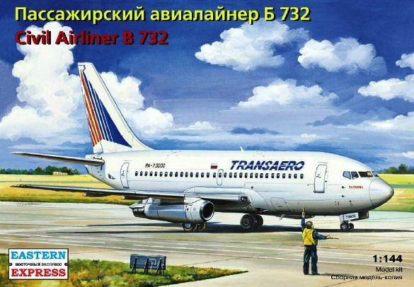 14470 Восточный Экспресс Пассажирский Авиалайнер Б-732 ТРАНСАЭРО Масштаб 1/144 купить на OZON по ...