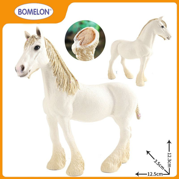 фигурки лошадь графства,модель белая лошадь 12 CM ,Shire Horse, фигурки ...