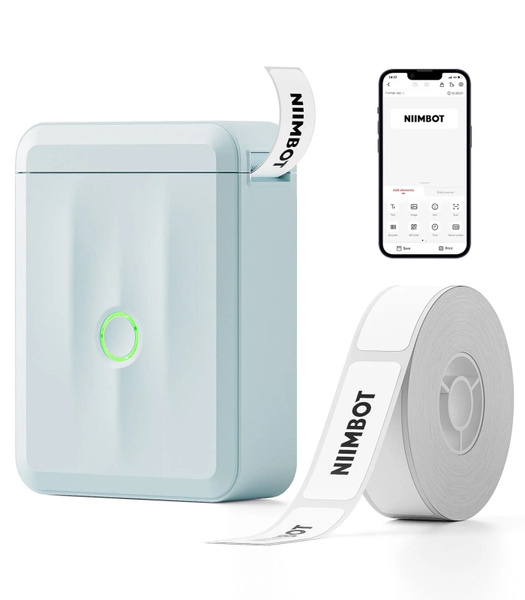 Портативный термопринтер для этикеток NIIMBOT D110 Blue купить на OZON ...