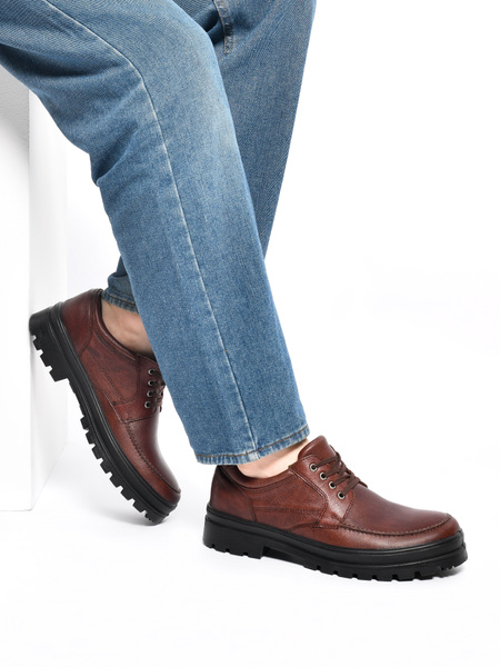 Полуботинки Мужской BELWEST коричневый, размер 45 На любой сезон H Шнурки Беларусь купить c ...