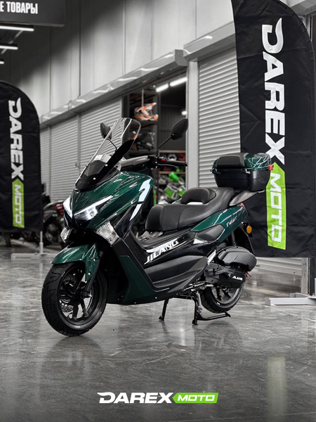 Скутер Jilang MAX PRO 180(48) Зеленый/черный купить на OZON по низкой цене (1970216895)