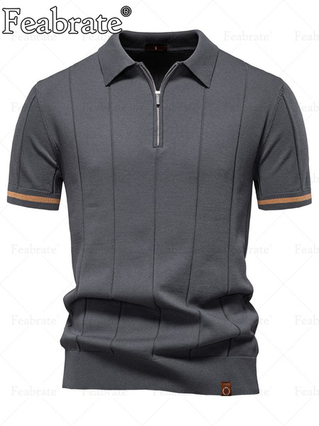 Поло Мужской Feabrate темно-серый Короткий, размер 56 Вискоза, Полиэфирное волокно Другое ...