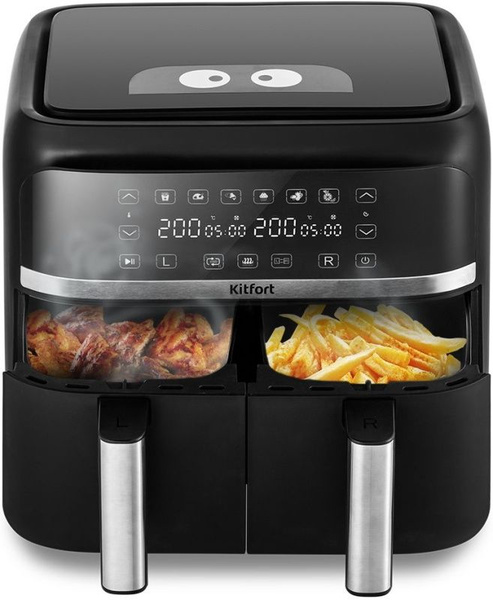 Аэрогриль Kitfort КТ-2248, черный купить на OZON по низкой цене (2038768015)