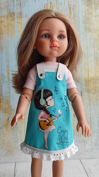 Сарафан для куклы Paola Reina 32 см Ruby Red 31 см купить на OZON по низкой цене (858225410)