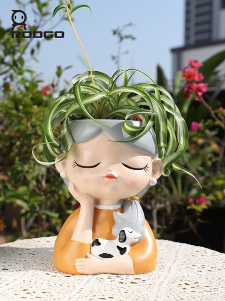 ROOGO Горшок для цветов, 25 см х 17 см х 18 см, 1 шт купить на OZON по ...