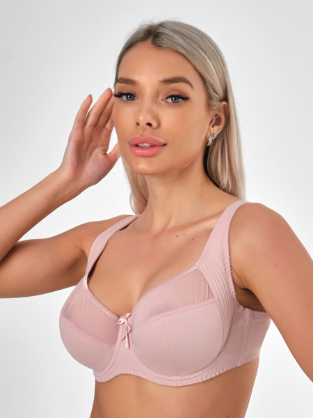 Бюстгальтер Женский Anfen мягкая чашка на каркасе, размер 85F розовая пудра Нейлон, Хлопок ...
