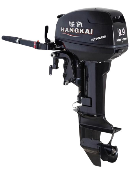Мотор лодочный 9.9 л.с. HANGKAI 2-х тактный /бензиновый /подвесной Ханкай Раздушен до 15 л.с ...