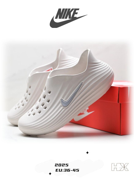 Босоножки Женский, Мужской Nike EVA, размер 41 Рельефный рисунок подошвы Лето США Без застёжки ...