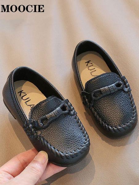Мокасины Мальчики MOOCIE черный, размер 27 Демисезон купить c доставкой на OZON по низкой цене ...