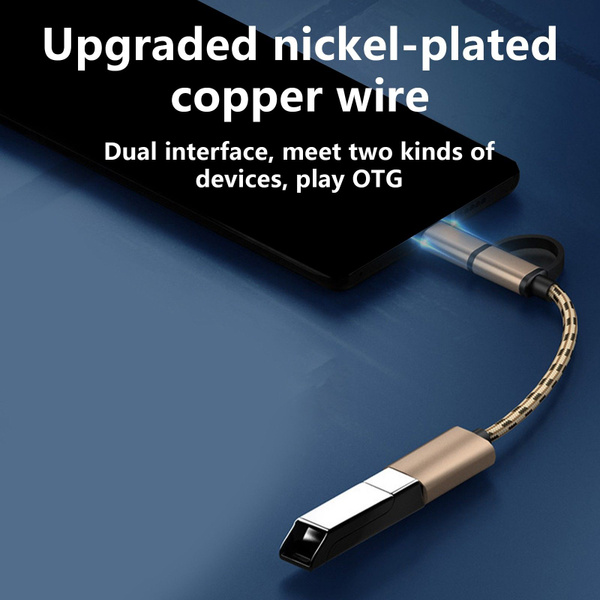 Вопросы и ответы о Портативный кабель-адаптер USB C/Small OTG для ...
