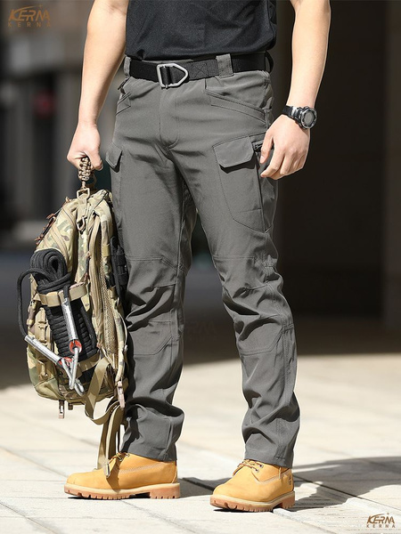 Брюки тактические Мужской, Женский KERNA, размер 56, 58 серый, рост 170 Микрокоттон Однотонный ...