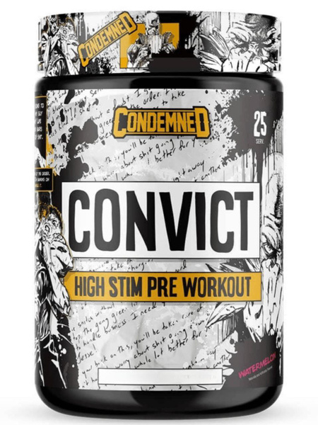 Convict High Stim Pre Workout (Condemned Labz) 25 порций, Предтрен ...