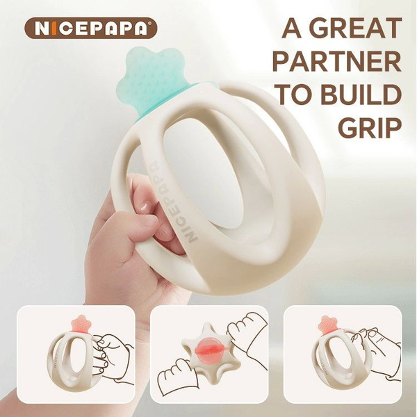 NICE PAPA Прорезыватель для детей 3 в 1 / green(зелен купить на OZON по низкой цене (2181637090)