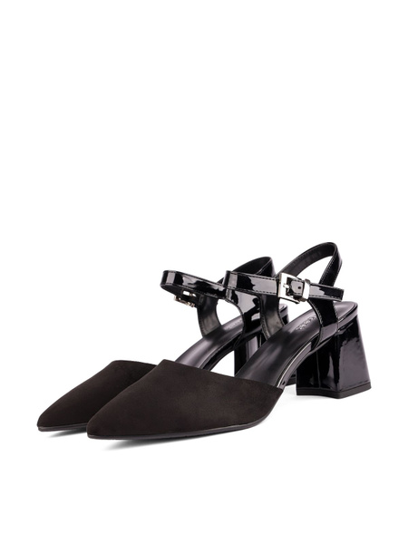 Туфли Женский Instreet Текстиль, размер 39 Толстый каблук 5 Россия Пряжка купить c доставкой на ...