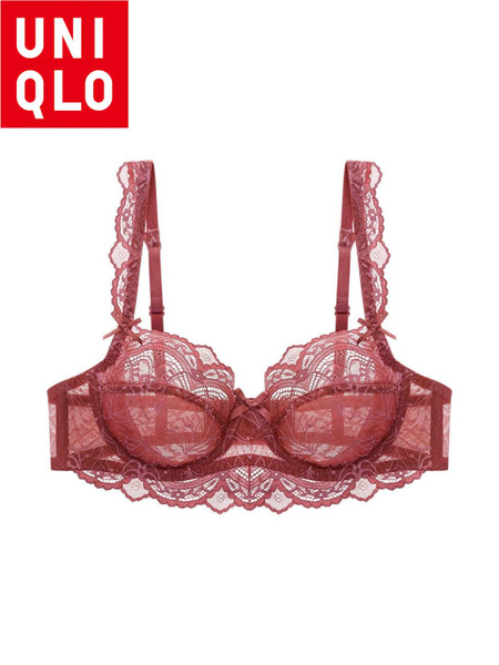 Бюстгальтер Женский Uniqlo бралетт, классическая чашка, размер 75A, 75B абрикосовый крайола ...