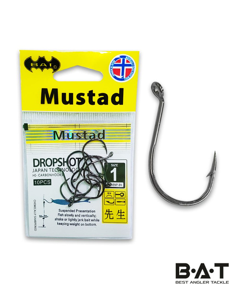 КРЮЧКИ BAT MUSTAD DROPSHOT 10548 № 1 упаковка 50 штук купить на OZON по ...