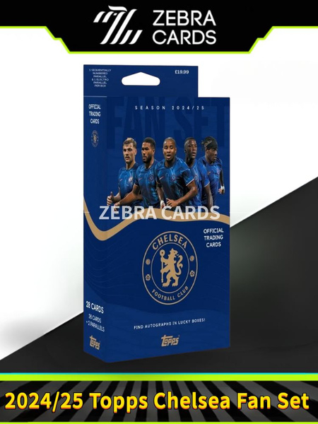2024/25 Topps Chelsea Fan Set Лиги чемпионов - содержит 1 упаковки (28 ...