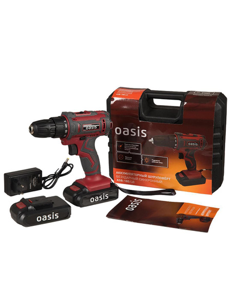 Дрель-шуруповерт аккумуляторная Oasis ASB-18S (J), 18 В Li-Ion 2х2 Ач - купить по низкой цене в ...