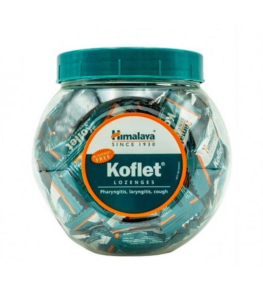 Леденцы Индия Himalaya Herbals Koflet от кашля и боли в горле 75 шт ...