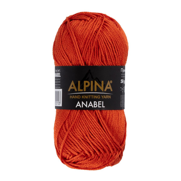 Пряжа Alpina "ANABEL" 100% мерсеризованный хлопок 10 шт. х 50 г 120 м 6 ...
