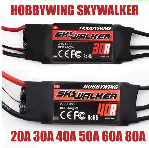 1PCS Hobbywin Skywalker V2 20A 30A 40A 50A 80A 100A бесщеточное электрическое регулирование ...