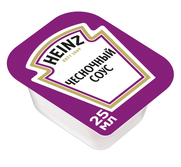 Соус Хайнц (Heinz) чесночный порционный 125шт*25мл - купить с доставкой ...
