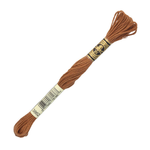 Мулине ДМС нитки для вышивания DMC, 8 м, 1 шт, цвет 3862 купить на OZON ...