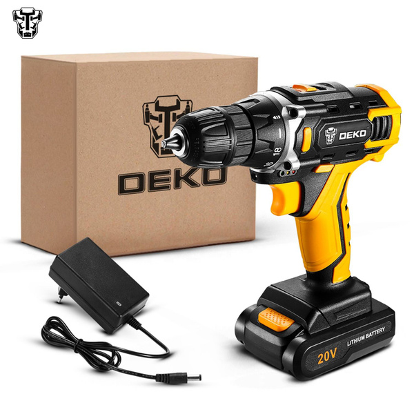 Дрель-шуруповерт DEKO DKCD20FU SET1 20 В электрическая отвертка ...