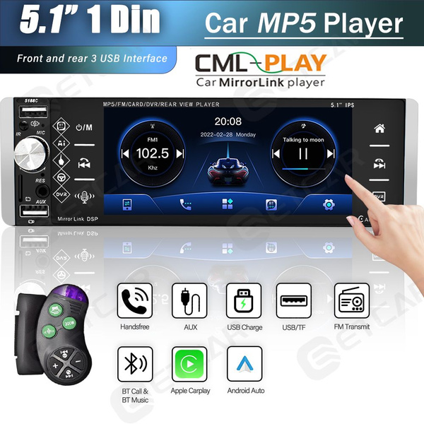 ETCAR Устройство головное, диагональ: 5", 1 DIN, 0ГБ купить на OZON по ...