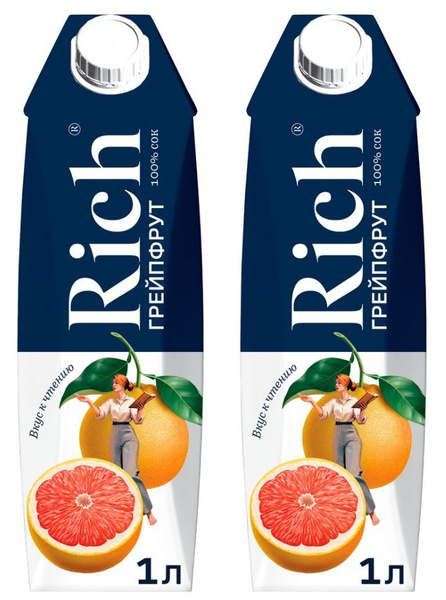Rich Сок Грейпфрут, 1 л, 2 шт - купить с доставкой по выгодным ценам в ...