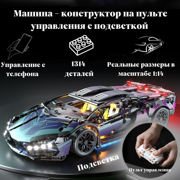 Конструктор машина на пульте управления - купить с доставкой по ...