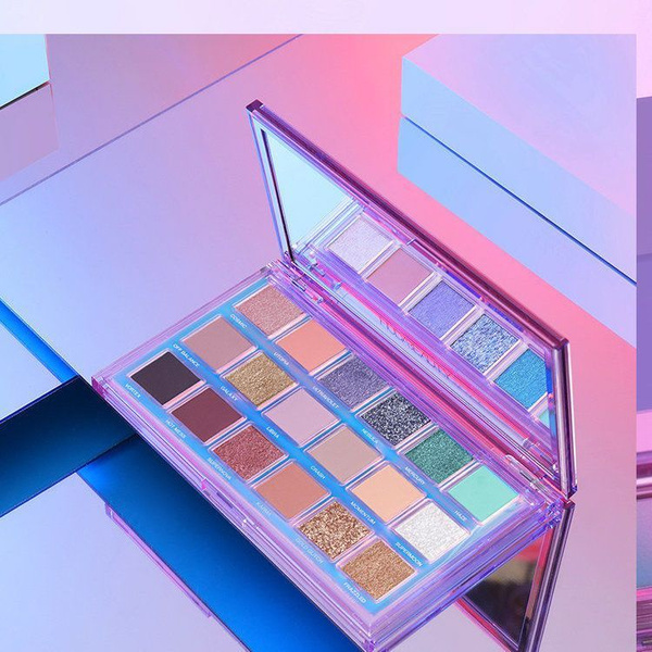 Huda Beauty Палетка теней для макияжа, тени для век и глаз 18 ярких ...