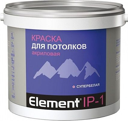 Краска ALPA Kraska-dlya-potolkov-Element-IP-1-2l-Belaya-Akrilovaya-5 ...