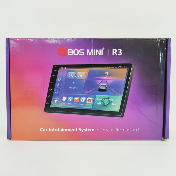 Автомагнитола 2DIN BOS-MINI R3 (9", IPS AHD, DSP, 2/32Gb, Android 12.0 ...
