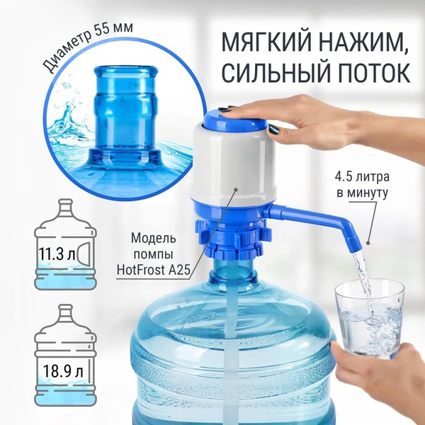 Помпа для воды ручная механическая HotFrost А25, водяной насос ...